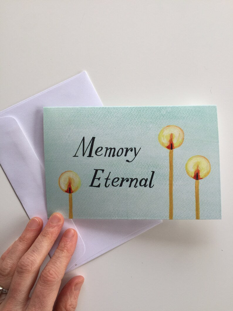 Memory Eternal Condolence Card – Alpha And Omega Books